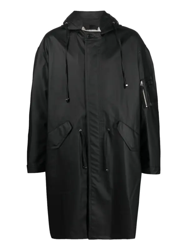 Helmut Lang Logo-print Parka - Black