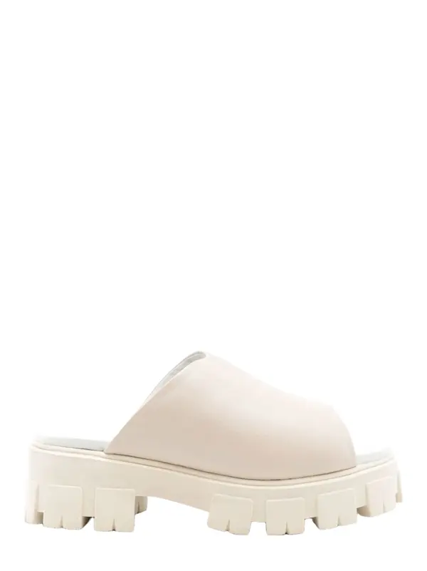 STUDIO CHOFAKIAN 55mm Patty Sandals - White