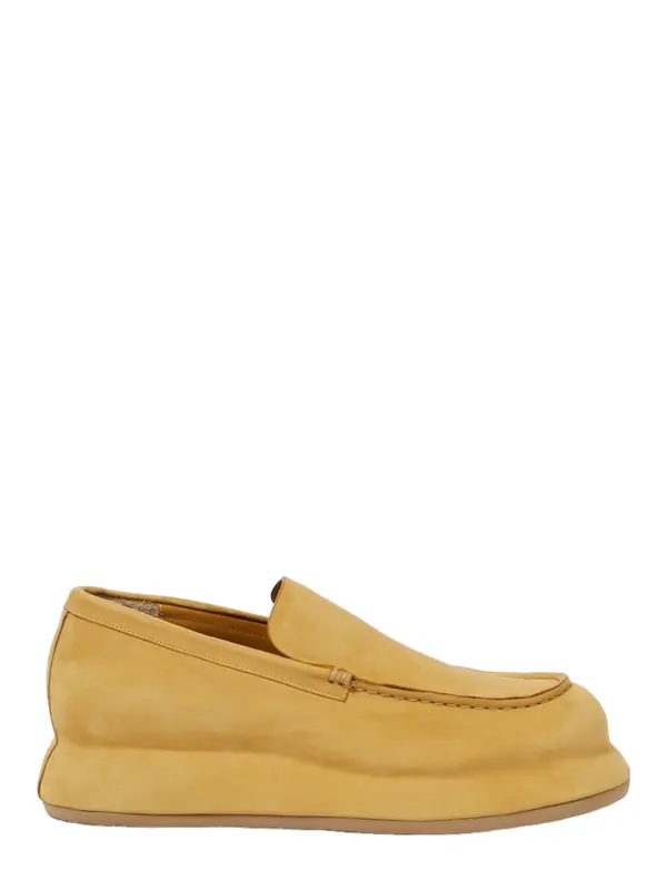 Jacquemus Les Mocasins Bricciola Suede Platform Loafers - Yellow