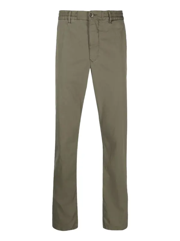 Incotex Plain Loose-fit Trousers - Green