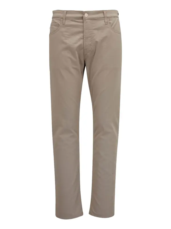 Ag Straight-leg Trousers - Neutrals