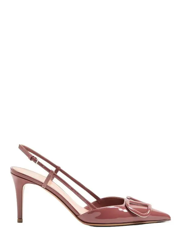 VALENTINO GARAVANI WITH UNDERCOVER Garavani Vlogo Signature Slingback Pumps - Brown