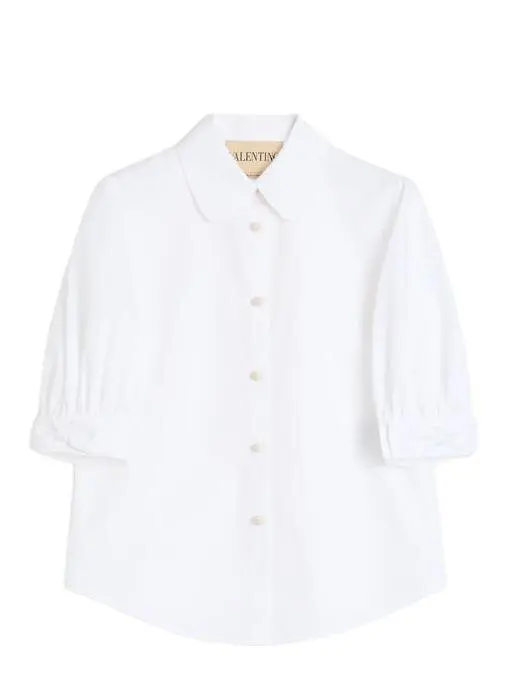ValentinoGaravani Cotton Poplin Shirt With Bows - White