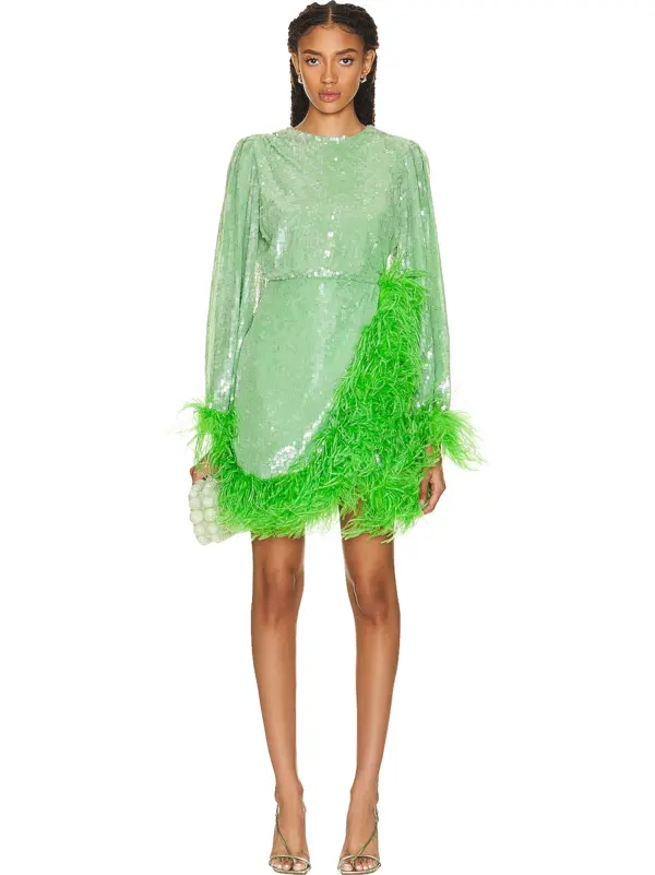 Rachel Gilbert Maysie Mini Dress - Green