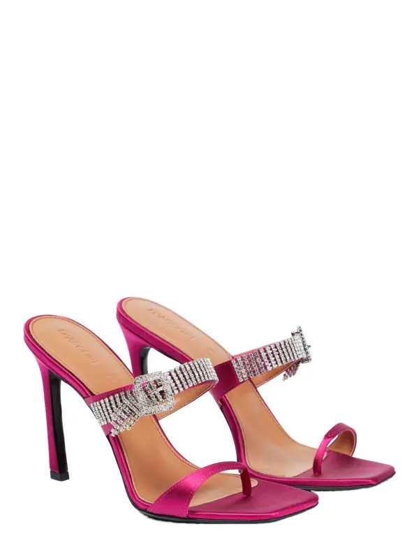 D'ACCORI Dahlia Embellished Mules - Pink