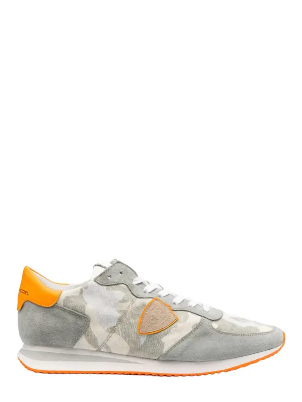 Philippe Model Camouflage-panel Low-top Sneakers - Grey
