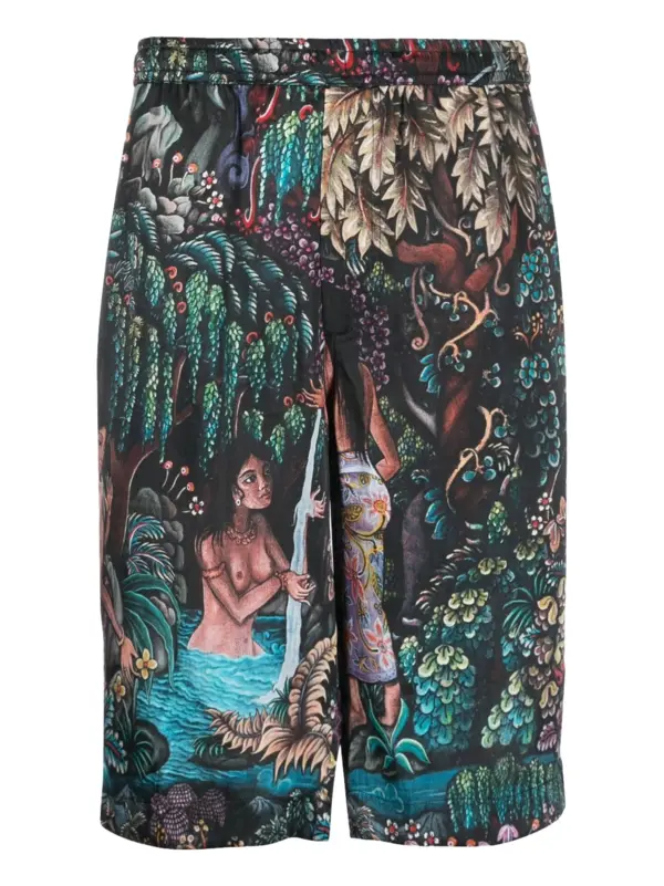 ENDLESS JOY Goa Gajah Bermuda Shorts - Black