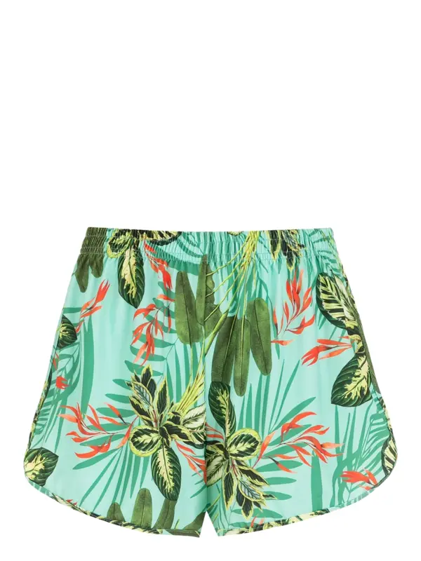 LYGIA & NANNY Lee Tropical Print Shorts - Green
