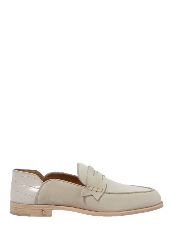 CHRISTIAN LOUBOUTIN Penny No Back Loafers - Neutrals