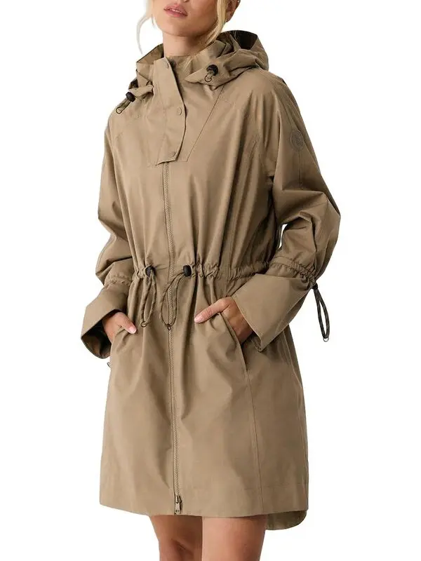 LOLE Piper Waterproof Oversized Rain Jacket - Carmel