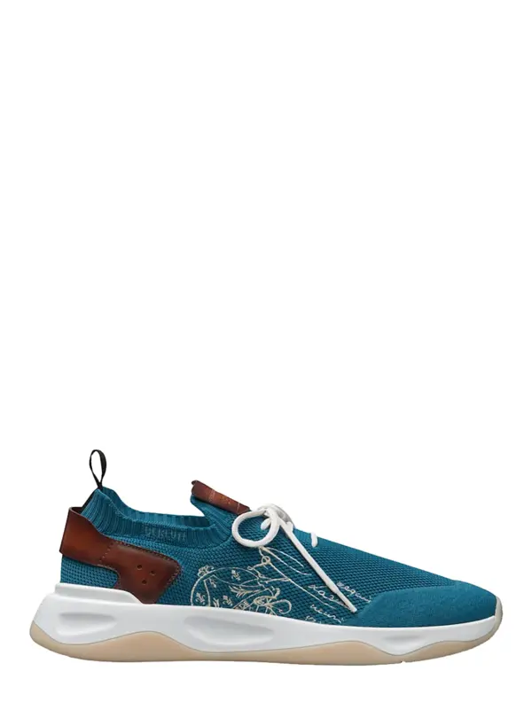 Berluti Shadow Knit Scritto Runner Sneakers - Aveiro