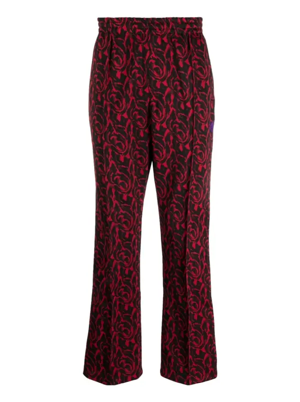 Needles Pintuck Graphic Trousers - Red