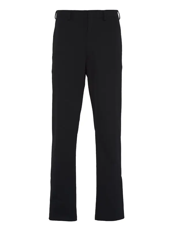 Prada Stretch Technical Fabric Pants - Black