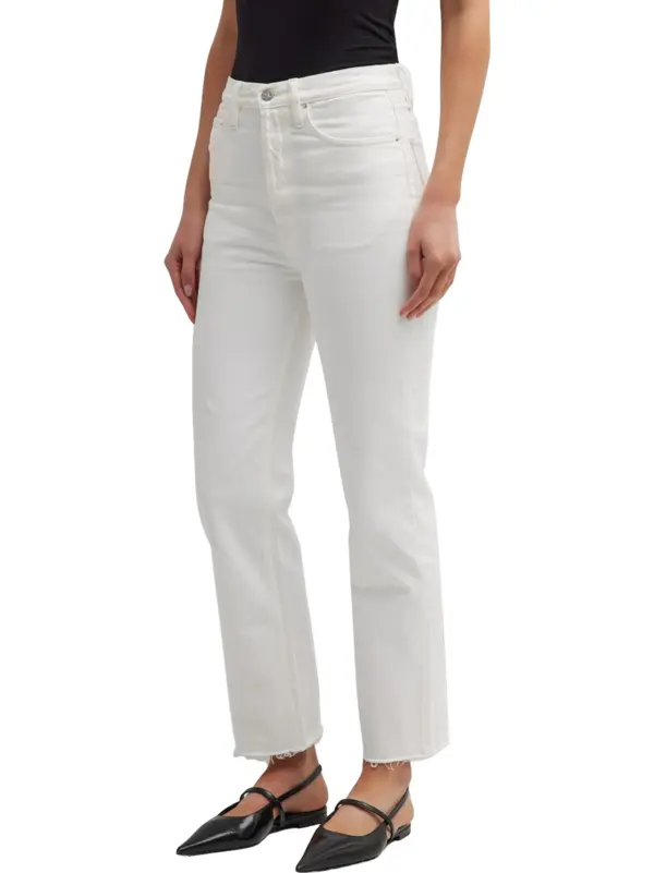 TOTÊME Classic Cut Straight-leg Ankle Jeans - Off-white