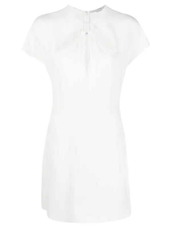 Stella McCartney Cut-out Minidress - Neutrals