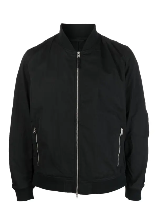 All Saints Stretch-cotton Bomber Jacket - Black