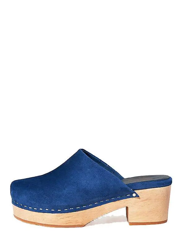 Charlotte Stone Marto Clogs - Navy