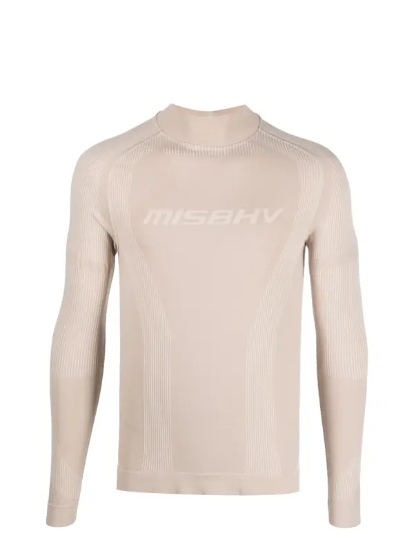 MISBHV High-neck Compression Top - Neutrals
