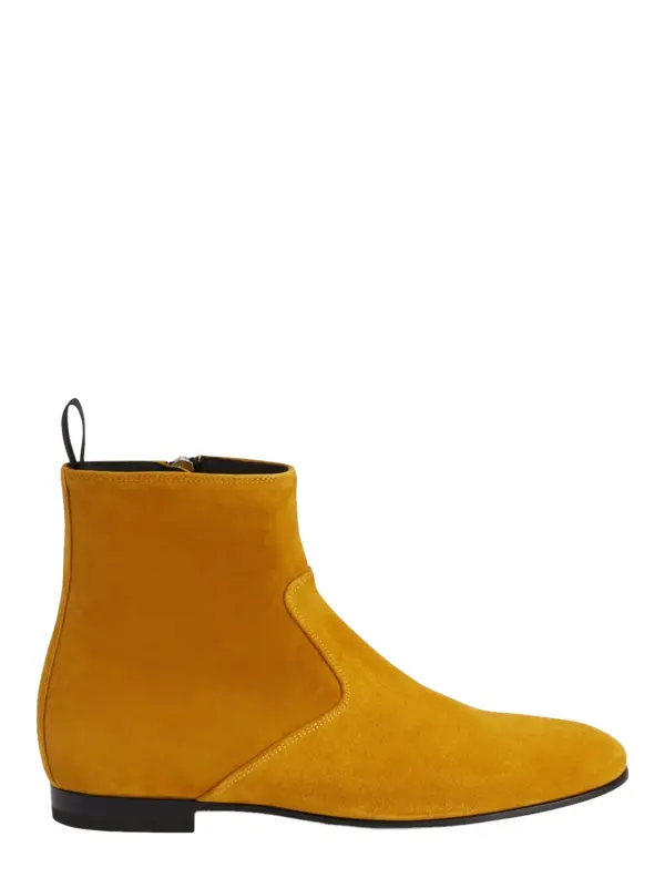GIUSEPPE ZANOTTI Zip-up Ankle Boots - Orange
