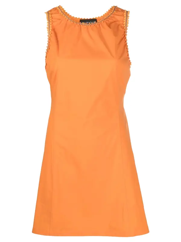 Boutique Moschino Sleeveless Mini Dress - Orange