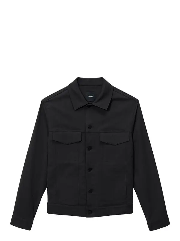 Theory River Trucker Jacket - Blk