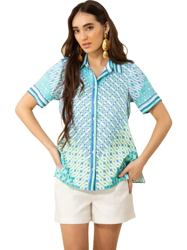 Hale Bob Liberty Button-up Shirt - Floral / Multicolor