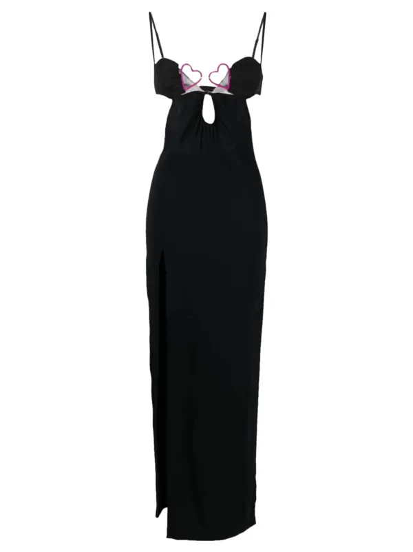NENSI DOJAKA Bustier-neck Gown - Black