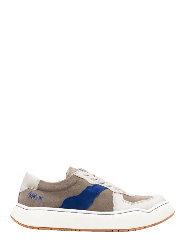 ADER ERROR Colour-block Panel Low-top Sneakers - Grey