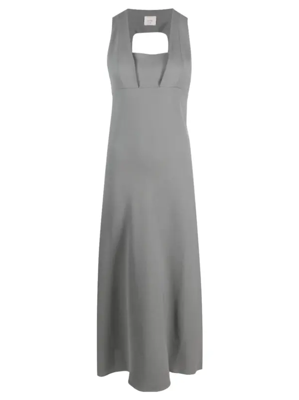 ALYSI Sleeveless Open-back Dress - Grey
