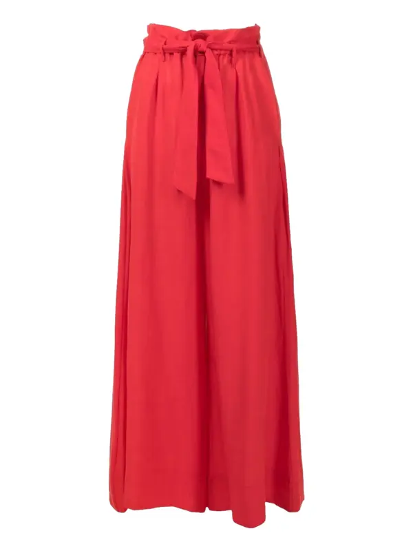 AMIR SLAMA Paperbag-waist Palazzo Trousers - Orange