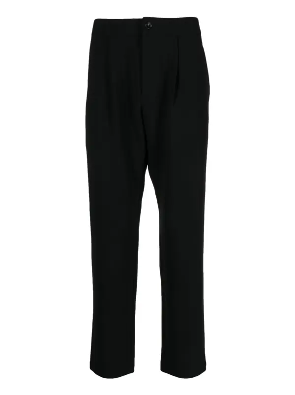 Attachment Straight-leg Tailored Trousers - Black
