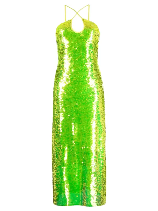 Cult Gaia Lily Sequin Dress - Yellow