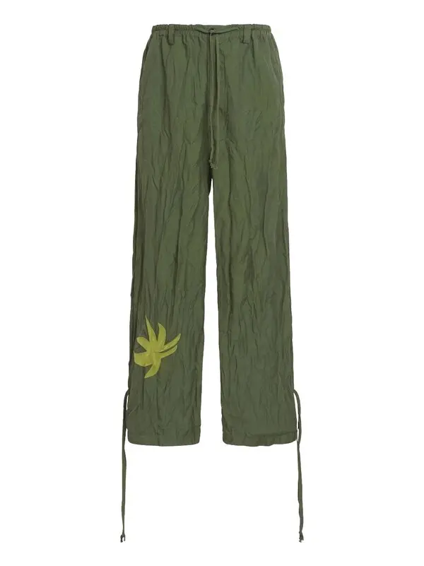 Marni Logo-print Wide-leg Trousers - 00v66