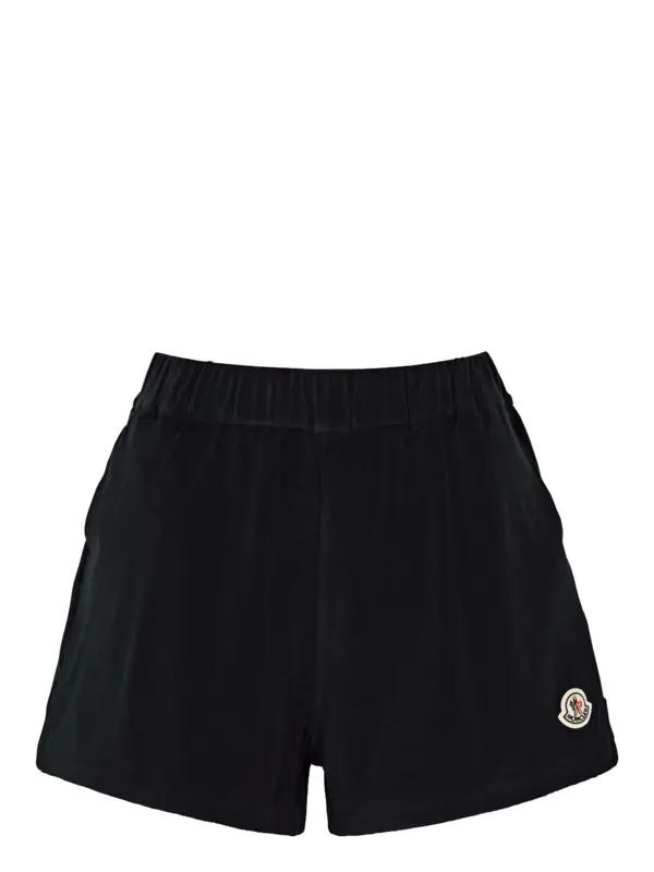 Moncler Cotton-blend Shorts - Navy