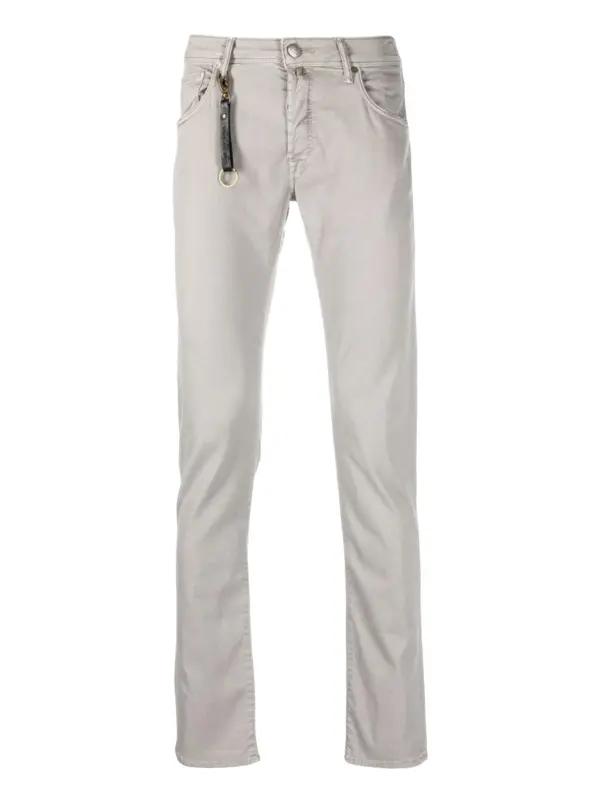 Incotex Low-rise Slim-cut Trousers - Grey