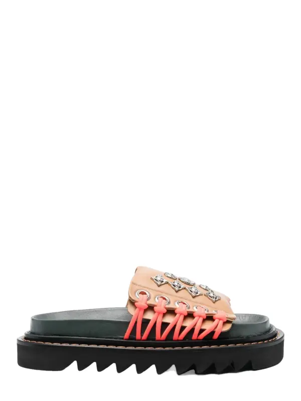 Toga Studded Platform Sandals - Neutrals