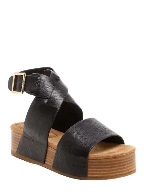 KELSI DAGGER BROOKLYN Dunes Platform Sandals - Black