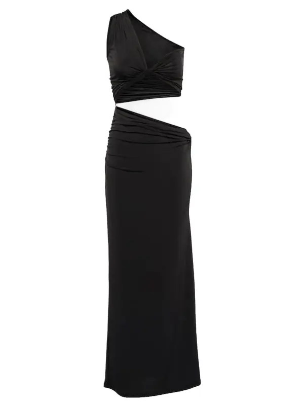 Jade Swim Yana One-shoulder Maxi Dress - Black