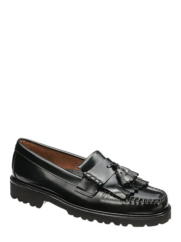 G.H.BASS G.h. Bass Layton Lug Weejun Tassel Loafers - Black