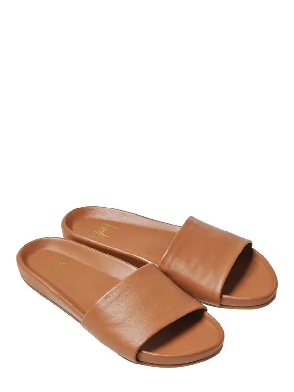 Beek Gallito Leather Slide Sandal - Tan