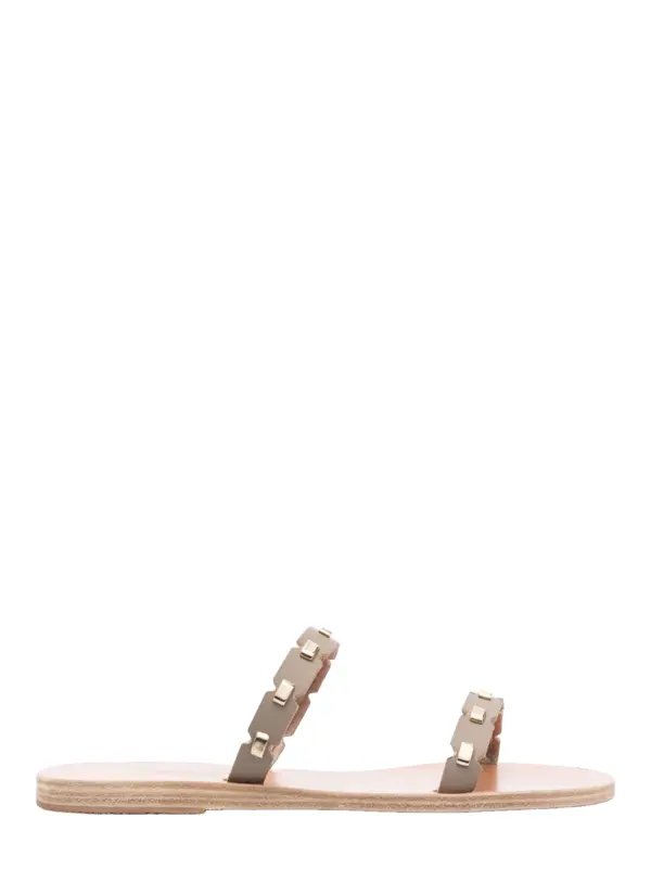 ANCIENT GREEK SANDALS Kara Leather Slides - Neutrals