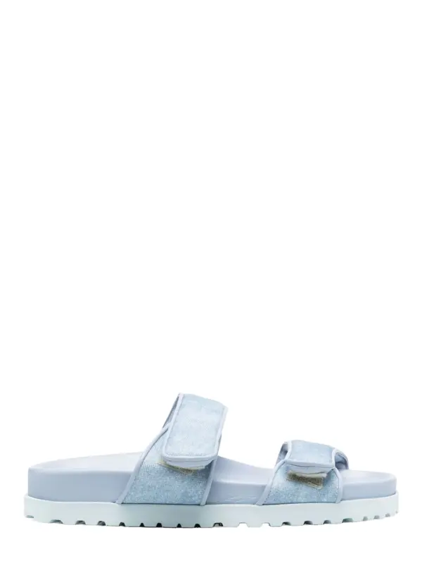 GIABORGHINI Touch-strap Denim Slides - Blue