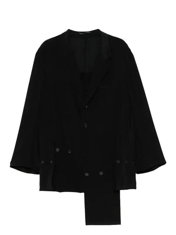 Yohji Yamamoto Deconstructed Jacket - Black