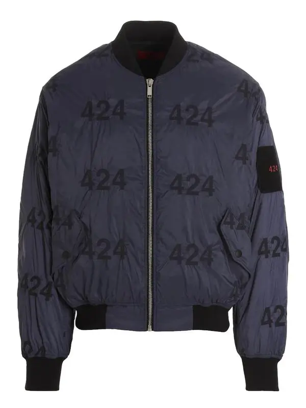 424 Reversible Logo Bomber Jacket - Multicolor