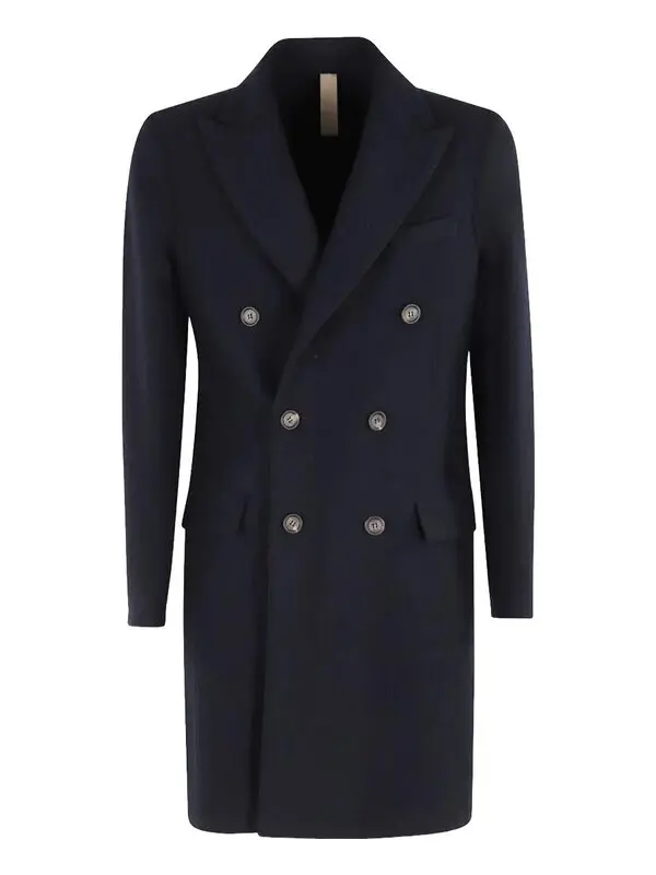 Eleventy Double-breasted Jacket - Blue