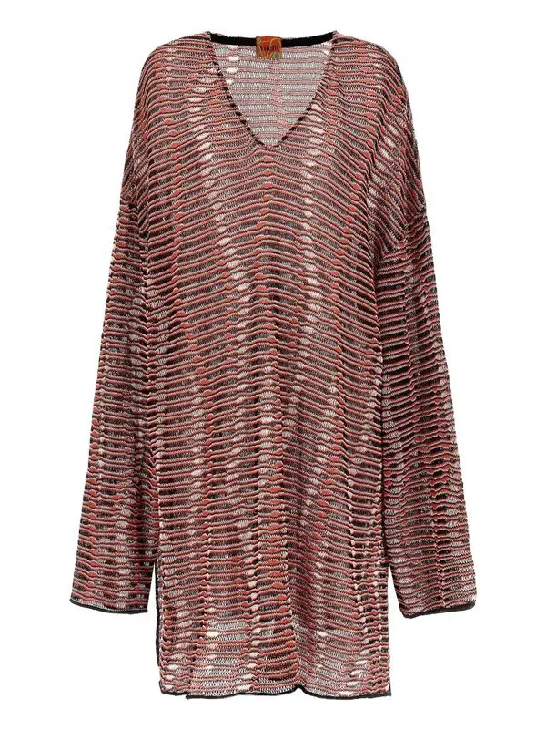 VITELLI Wave Jacquard Cotton Sweater - Multicolor