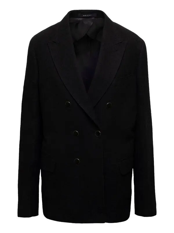 REVERES 1949 Double-breasted Blazer - Black