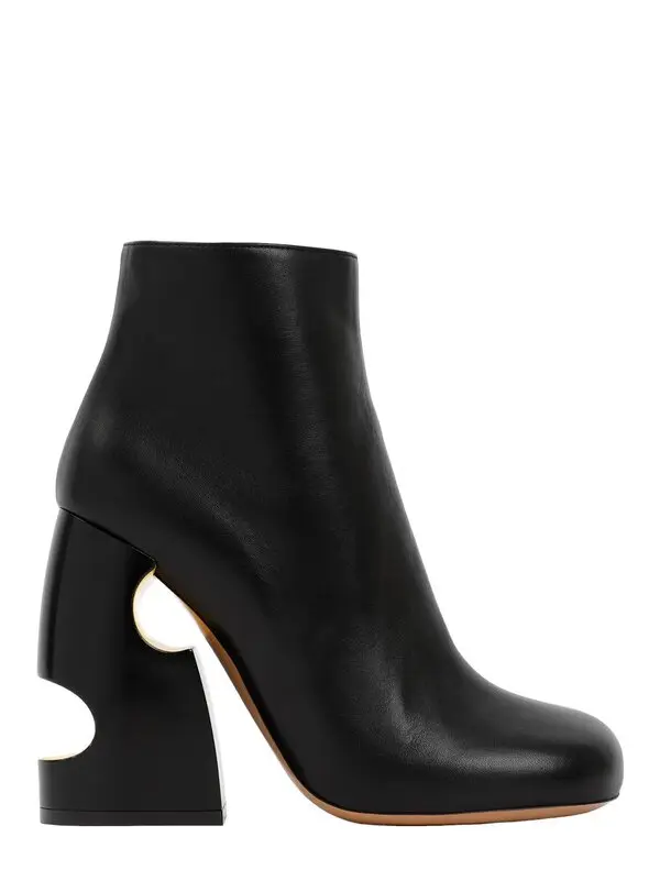 Off-White Pop Bulky Nappa Ankle Boots - Black
