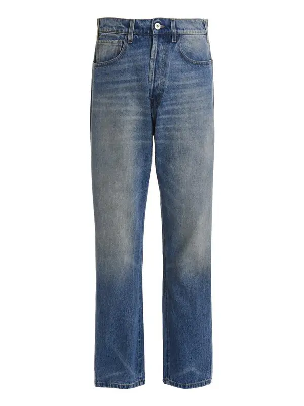 1989 STUDIO Graphic Print Denim Jeans - Blue