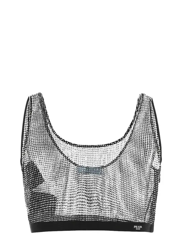 Prada Embellished Top - Printed